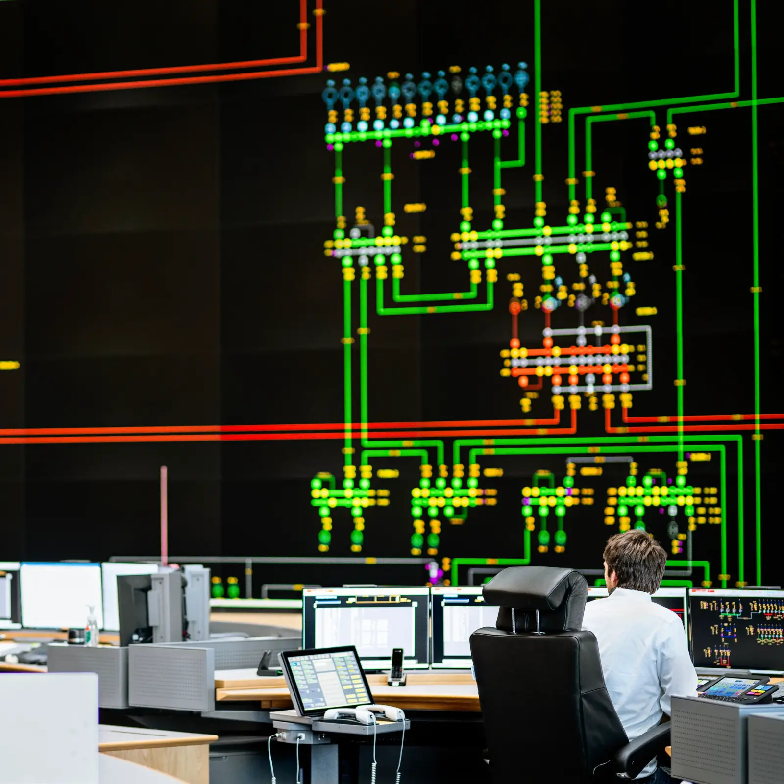 Bildmaterial der Amprion-Hauptschaltleitung